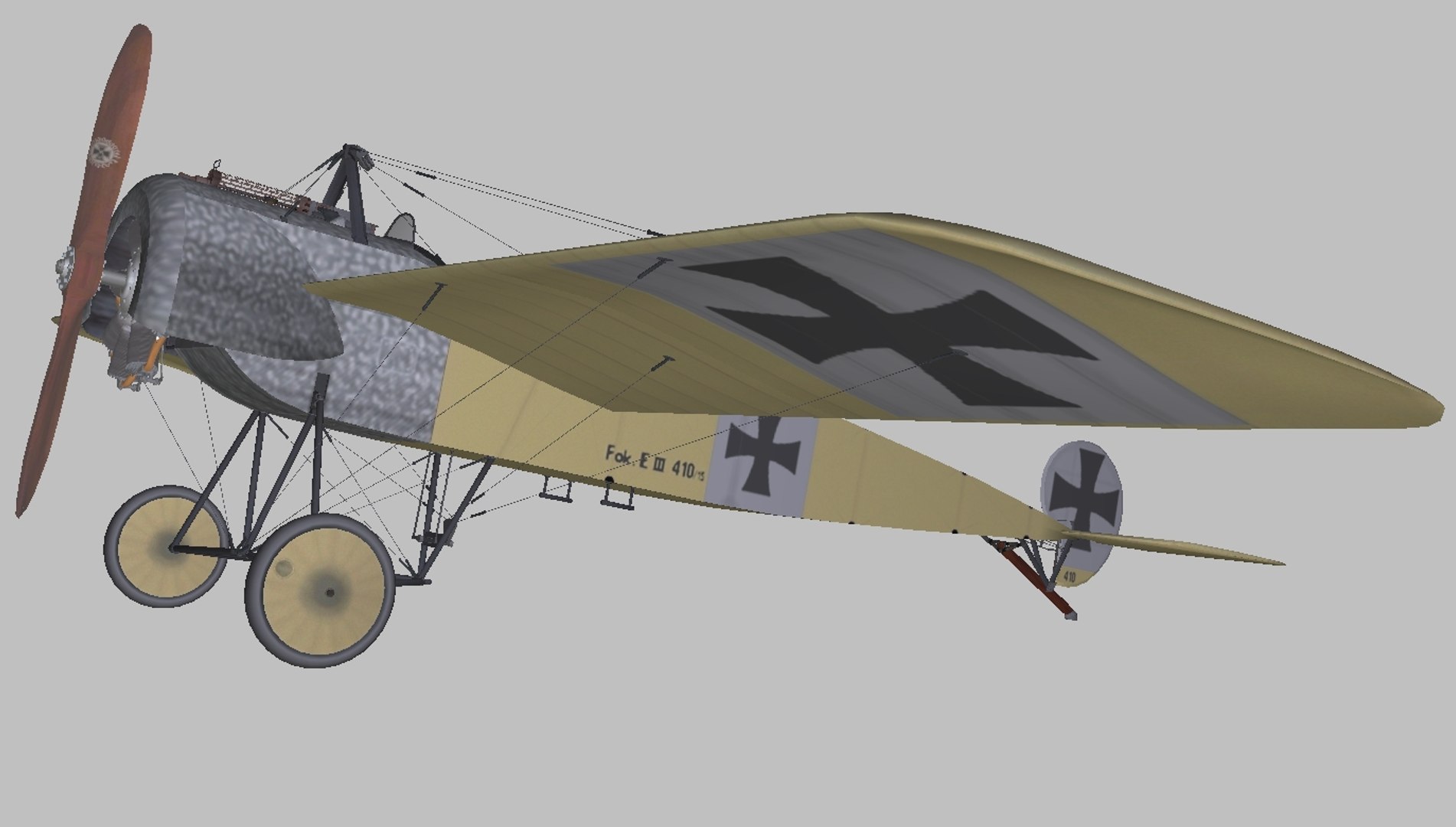 Fokker E3 3D Model - TurboSquid 1157690