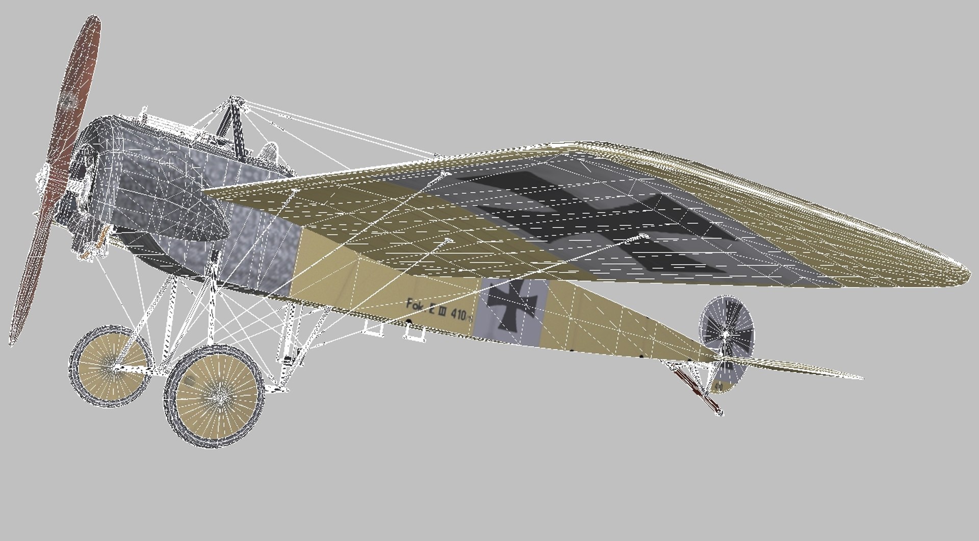 Fokker E3 3D Model - TurboSquid 1157690