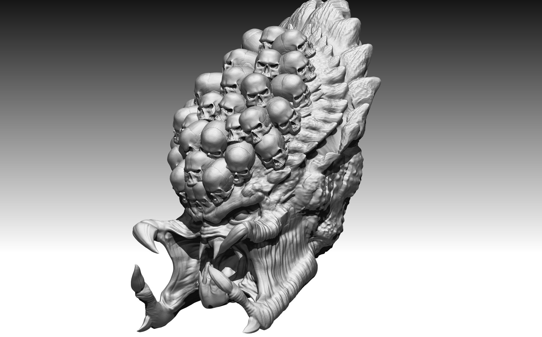 Monster head beast model - TurboSquid 1700664