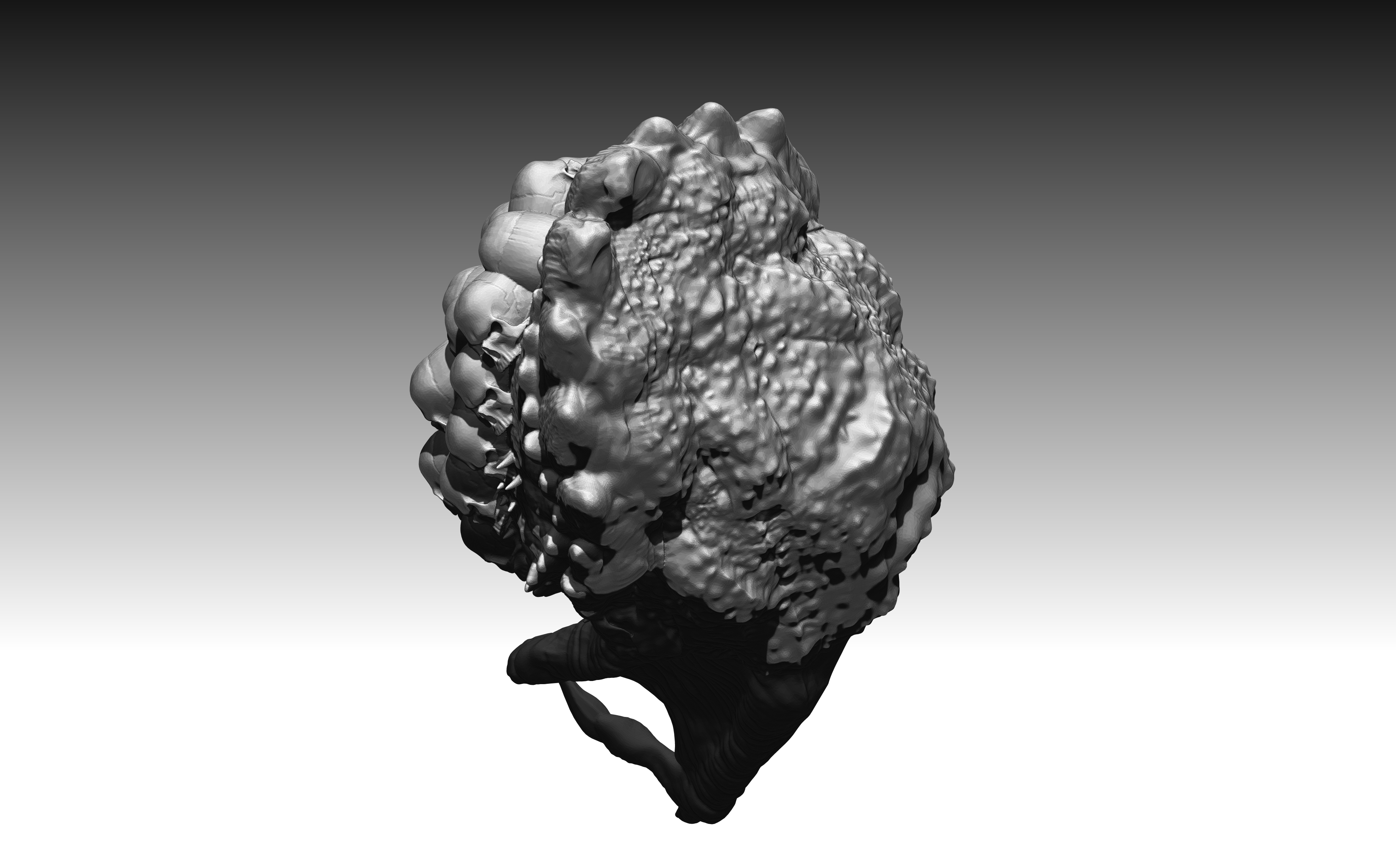 Monster head beast model - TurboSquid 1700664