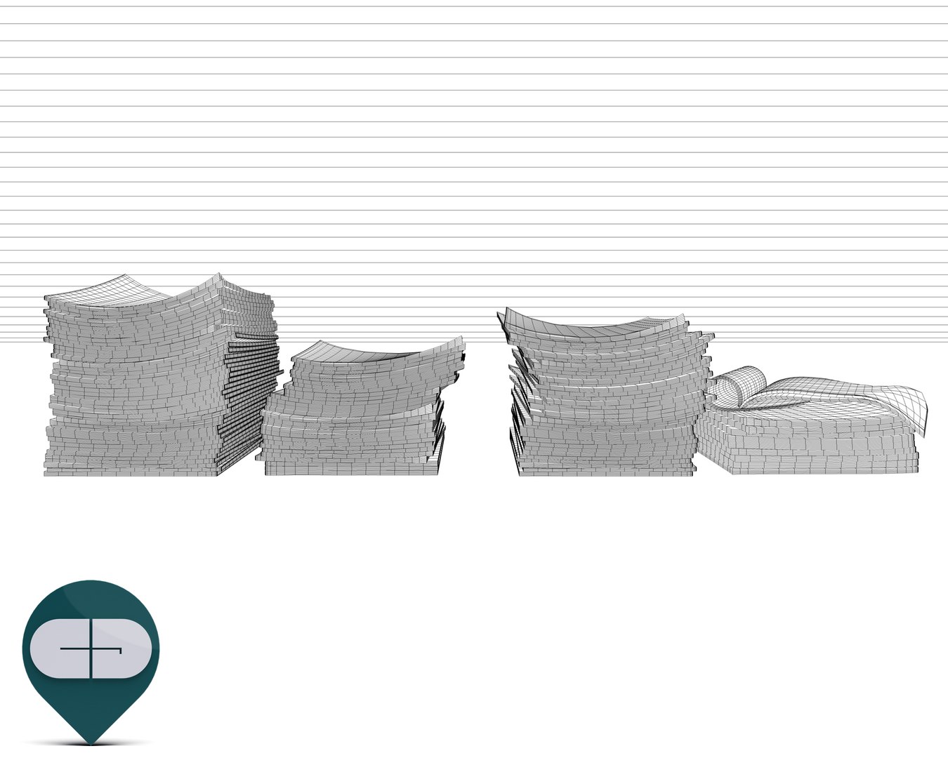 3d stack magazines model