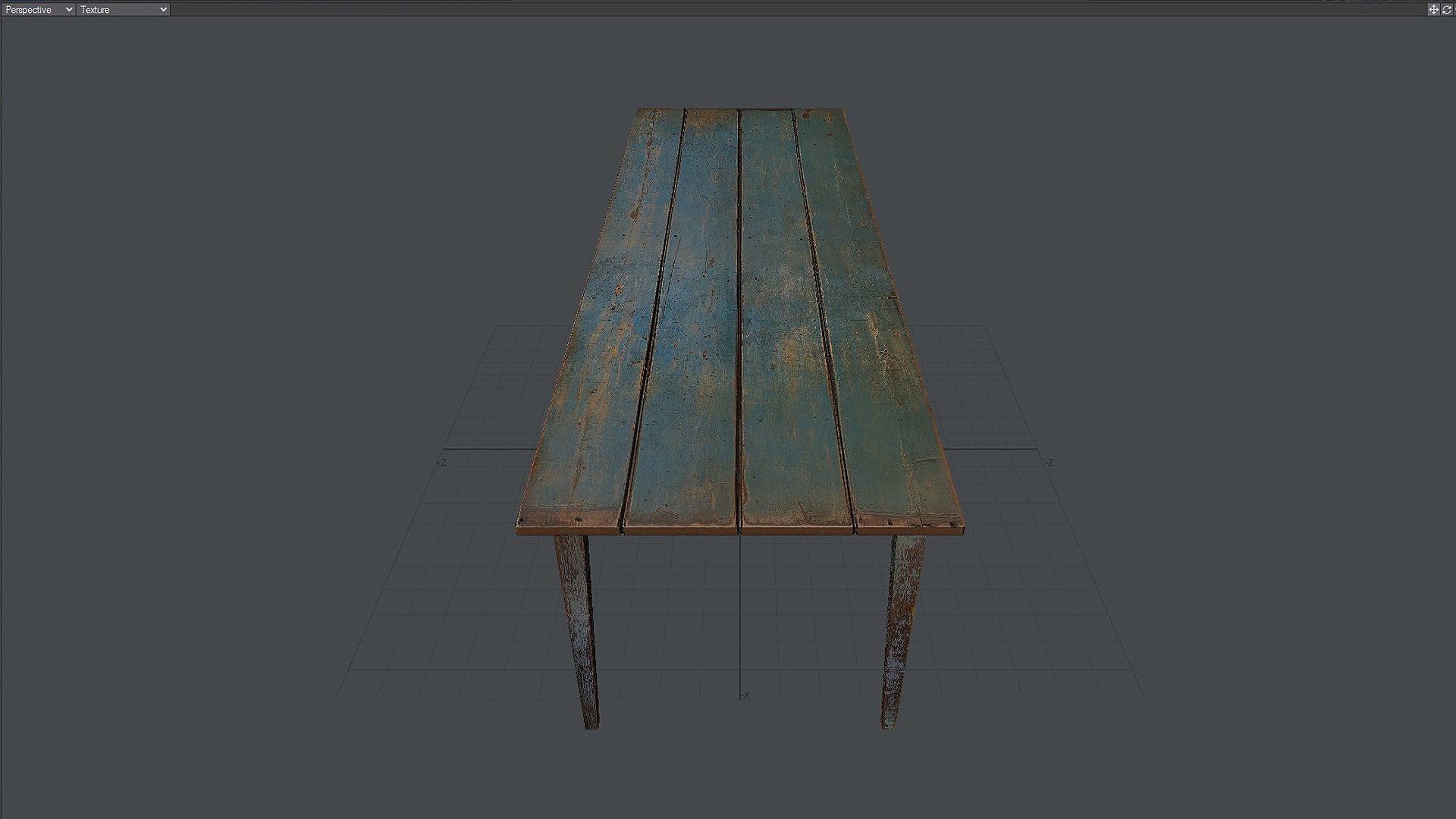 Rustic Dining Table 3D - TurboSquid 1954012