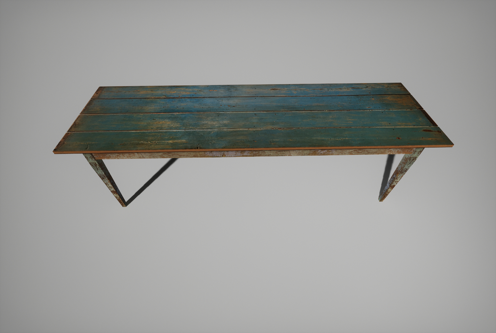 Rustic Dining Table 3D - TurboSquid 1954012