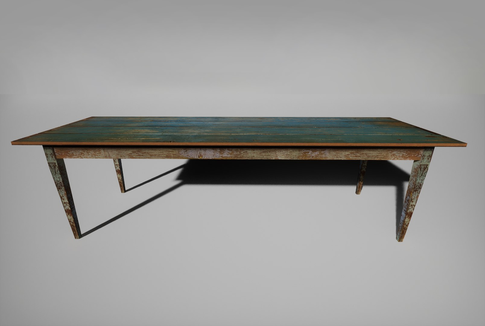 Rustic Dining Table 3D - TurboSquid 1954012