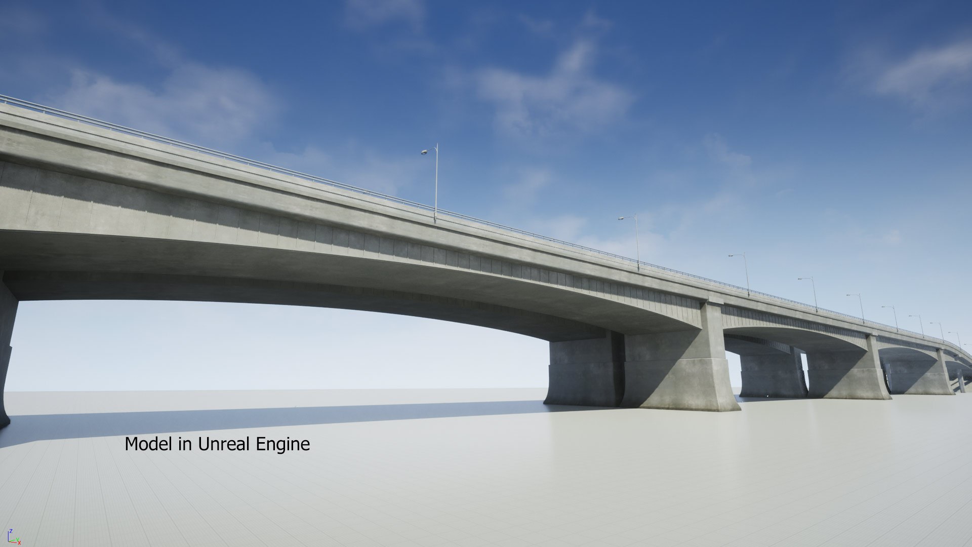Bridge PBR Kit Highway Road 3D Model - TurboSquid 2333265