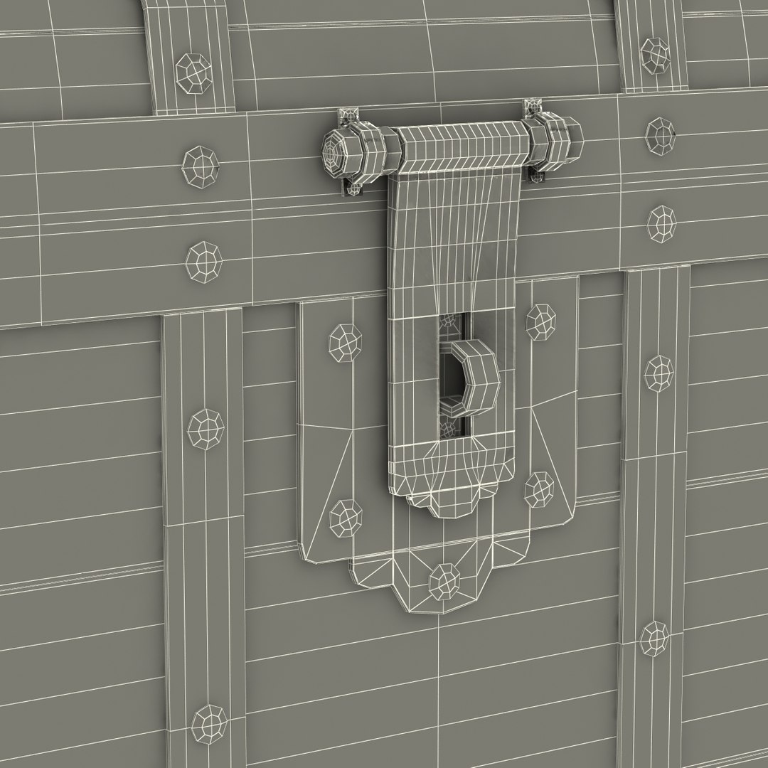 3d model treasure chest