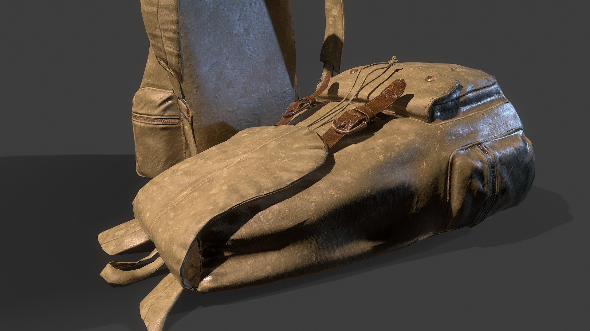 3D Model Stalker Backpack Low-poly - TurboSquid 1838966