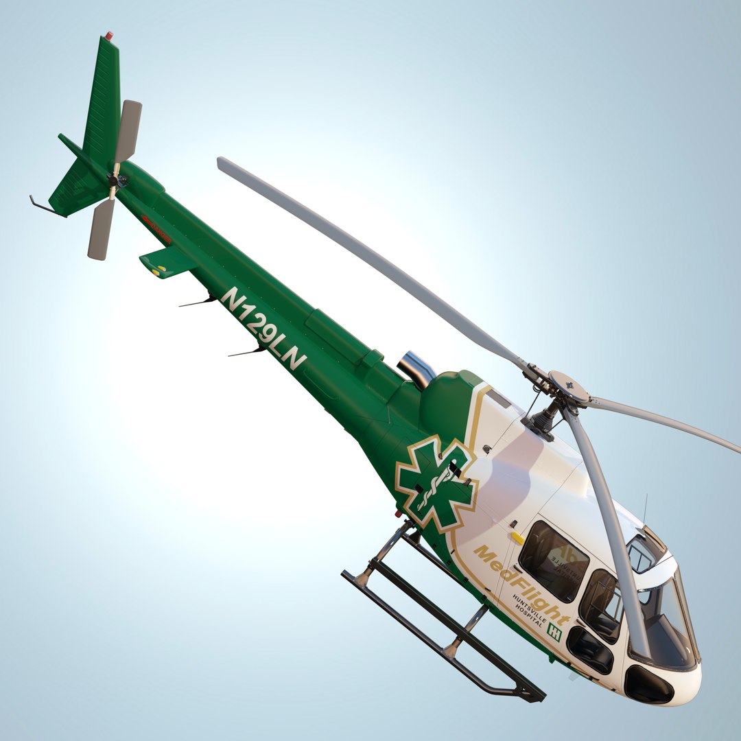 Eurocopter As350 Medflight 3d Max
