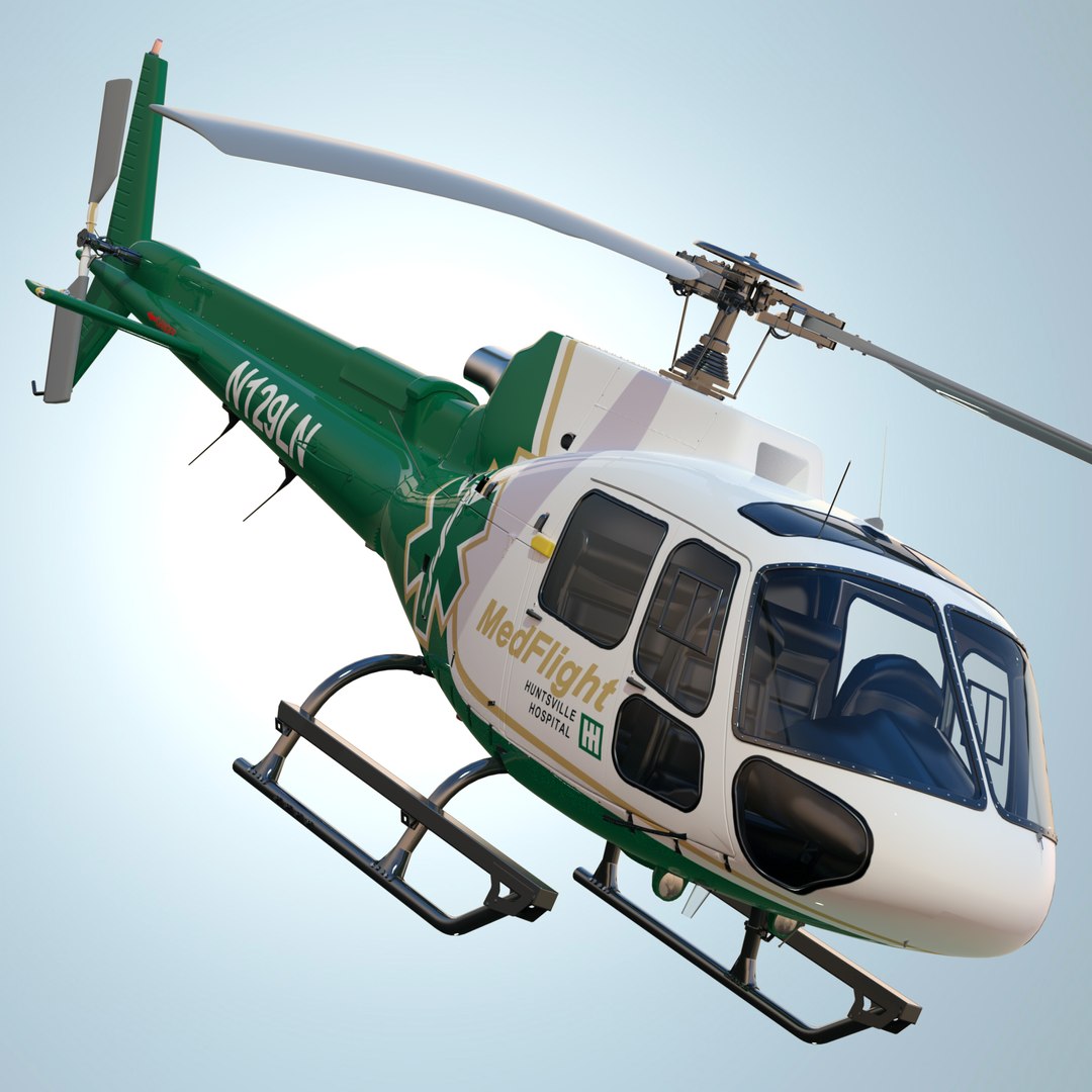 Eurocopter As350 Medflight 3d Max