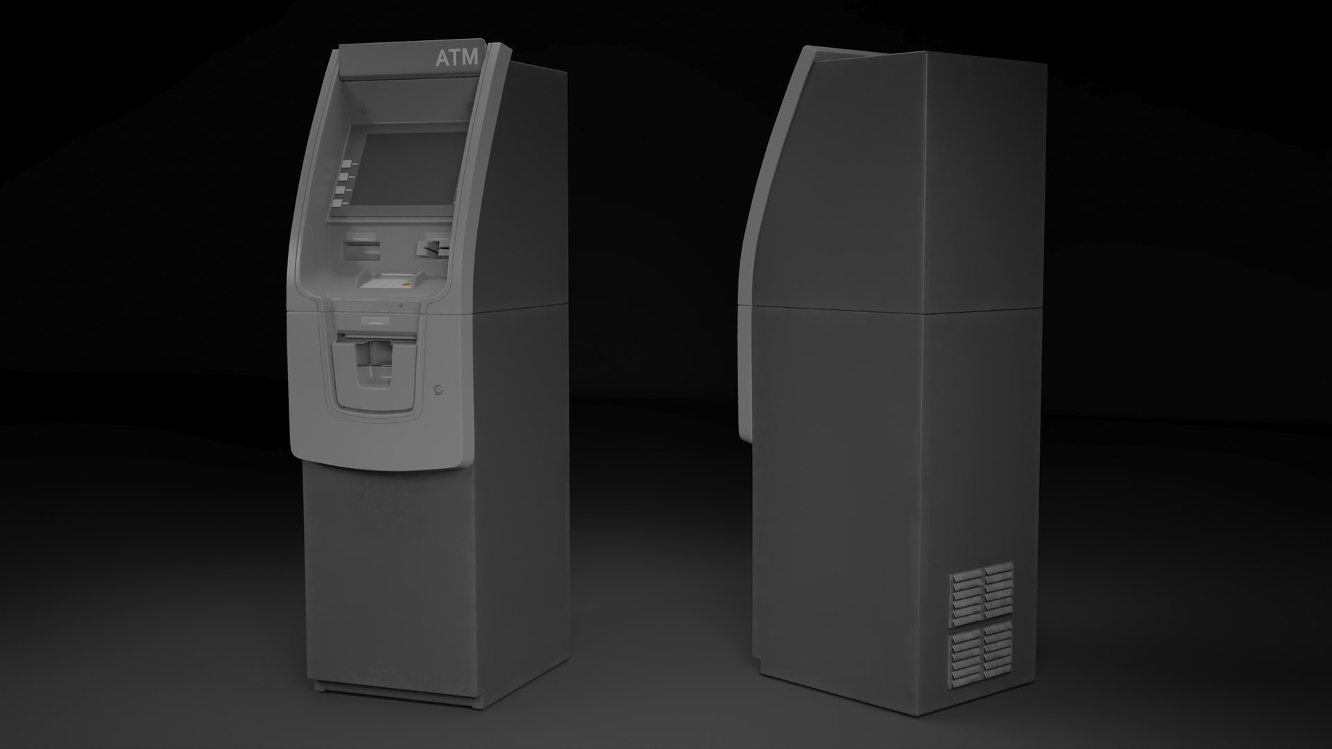 Bank ATM Cash Machine 3D Model - TurboSquid 2177931