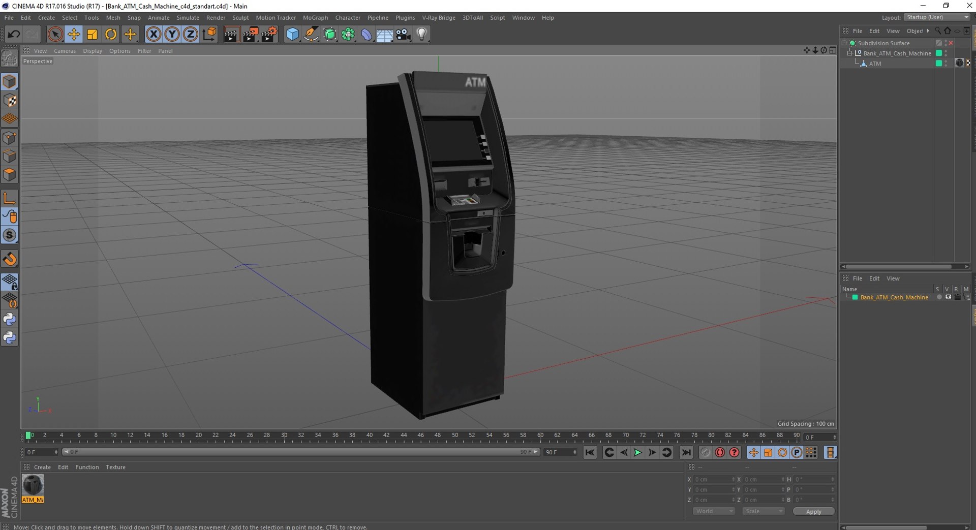 Bank ATM Cash Machine 3D model - TurboSquid 2177931