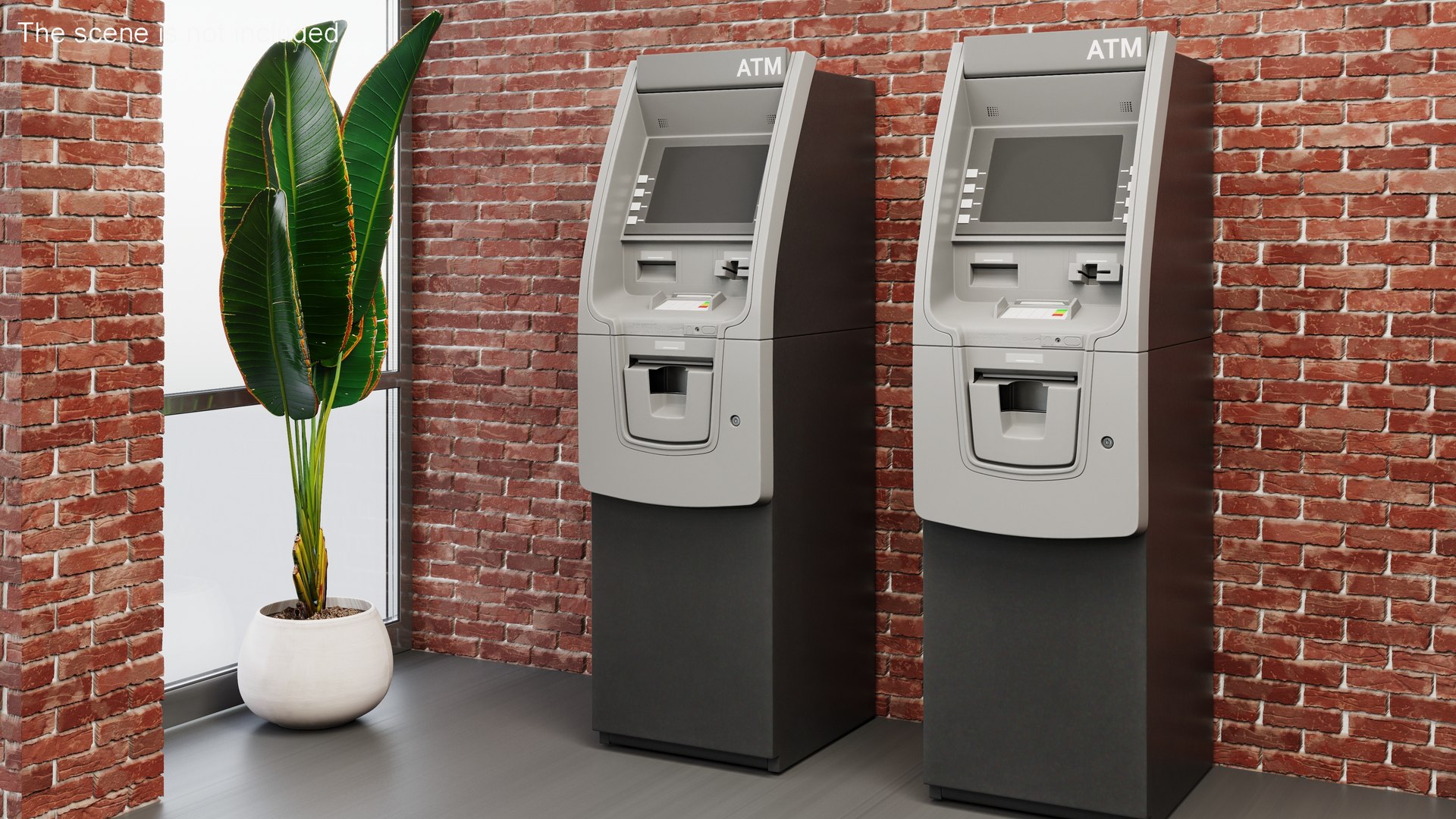 Bank ATM Cash Machine 3D Model - TurboSquid 2177931