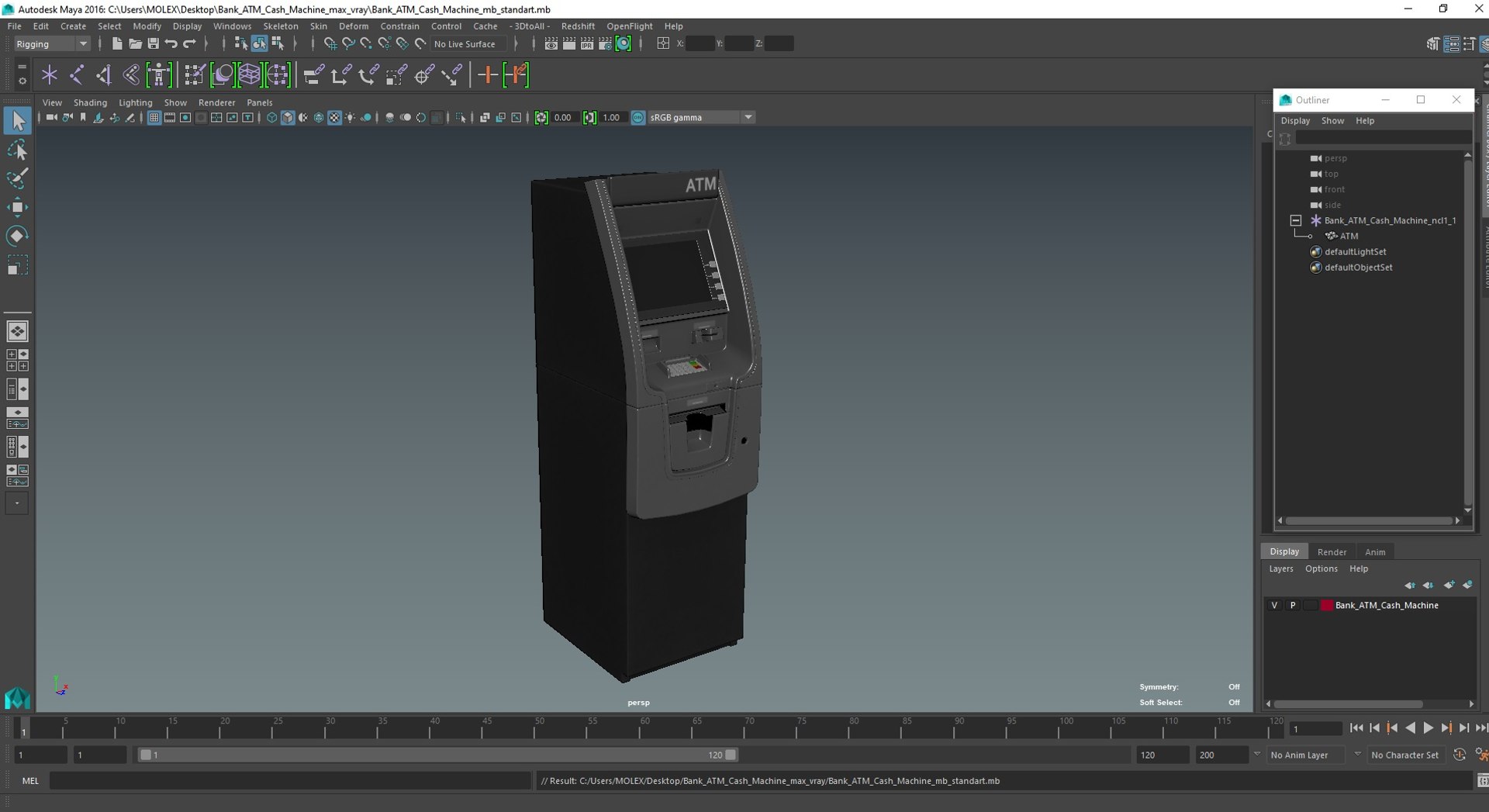 Bank ATM Cash Machine 3D model - TurboSquid 2177931
