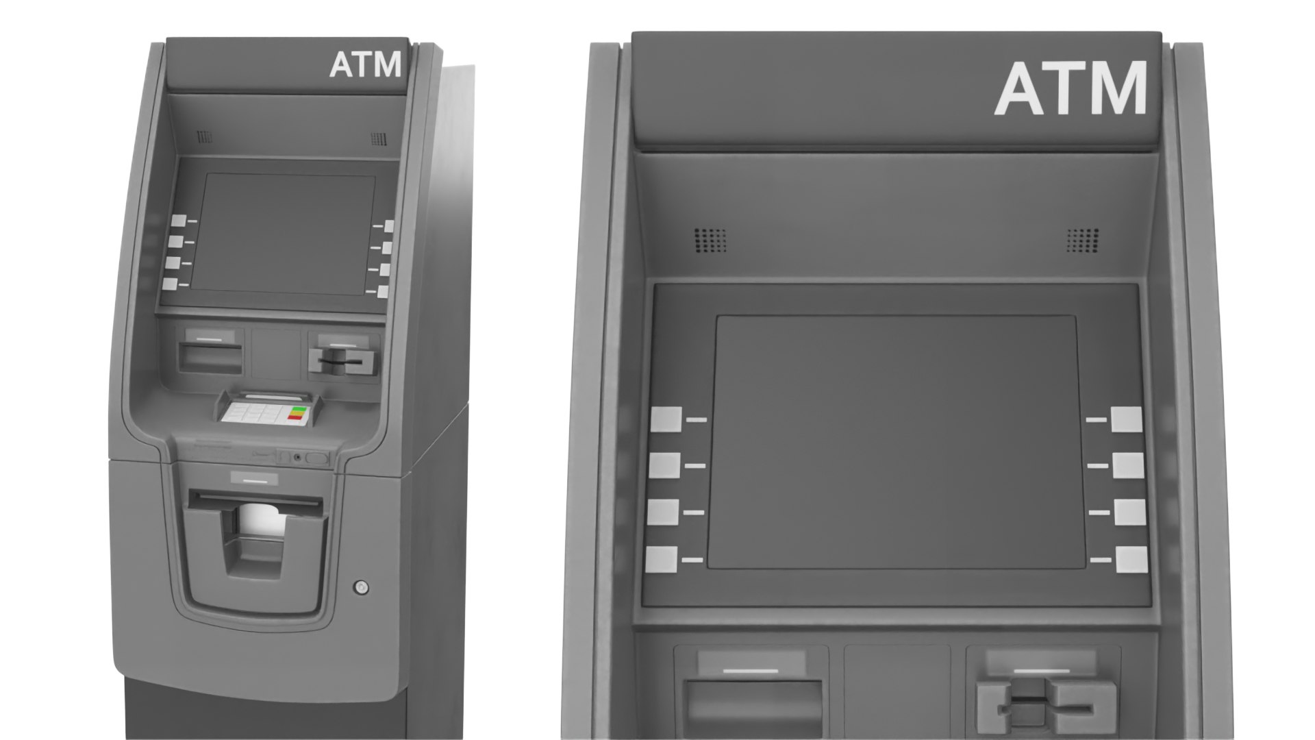Bank ATM Cash Machine 3D Model - TurboSquid 2177931
