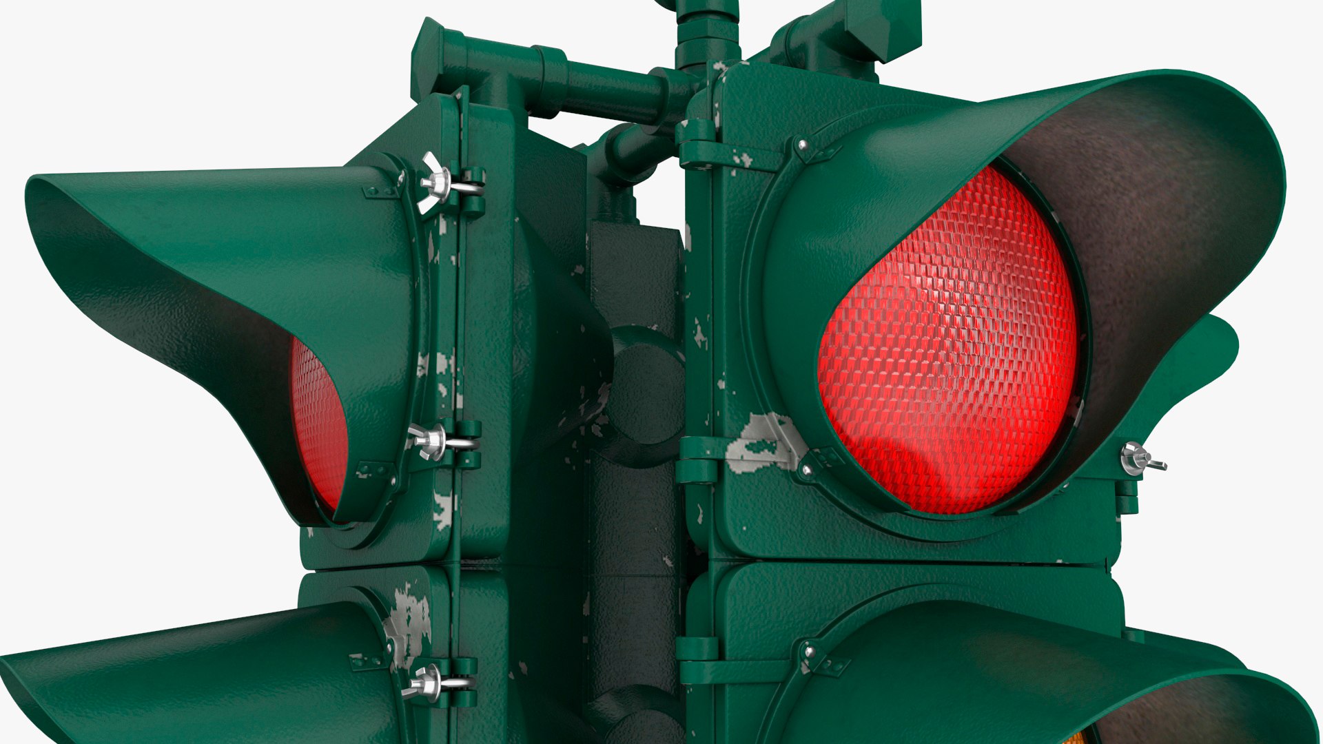Vintage 4 Way Traffic Light Model - TurboSquid 2141122