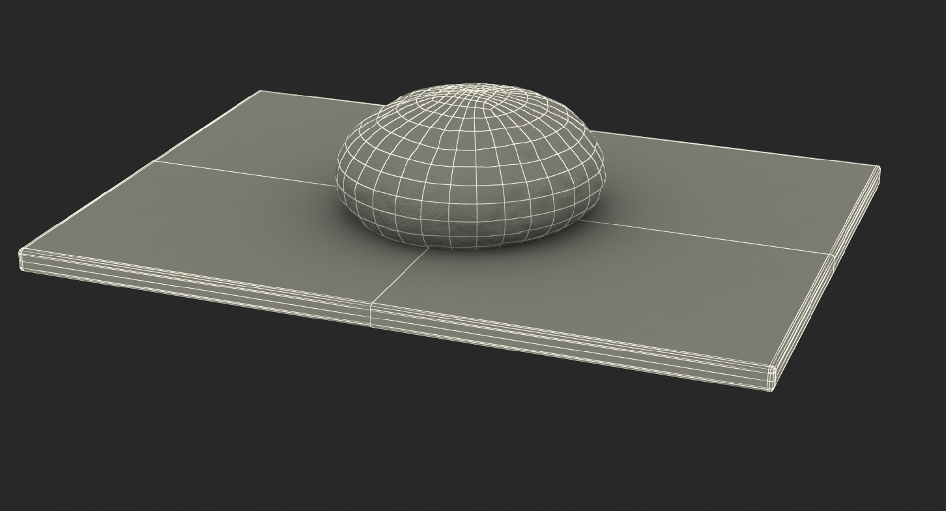 Fresh Raw Dough Wooden Board 3D Model - TurboSquid 1375398