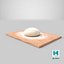 Fresh Raw Dough Wooden Board 3D Model - TurboSquid 1375398