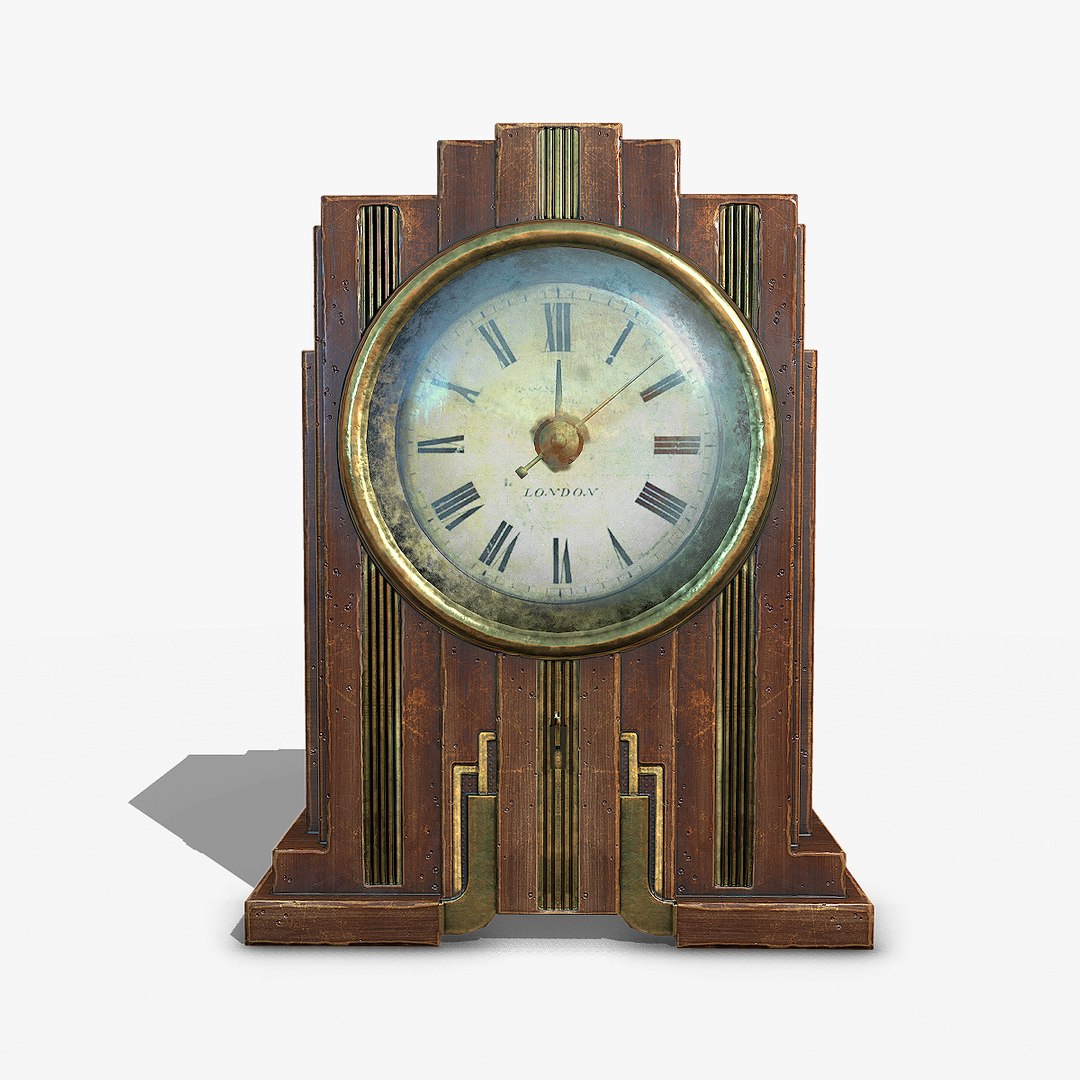 3D antique clock model - TurboSquid 1369322