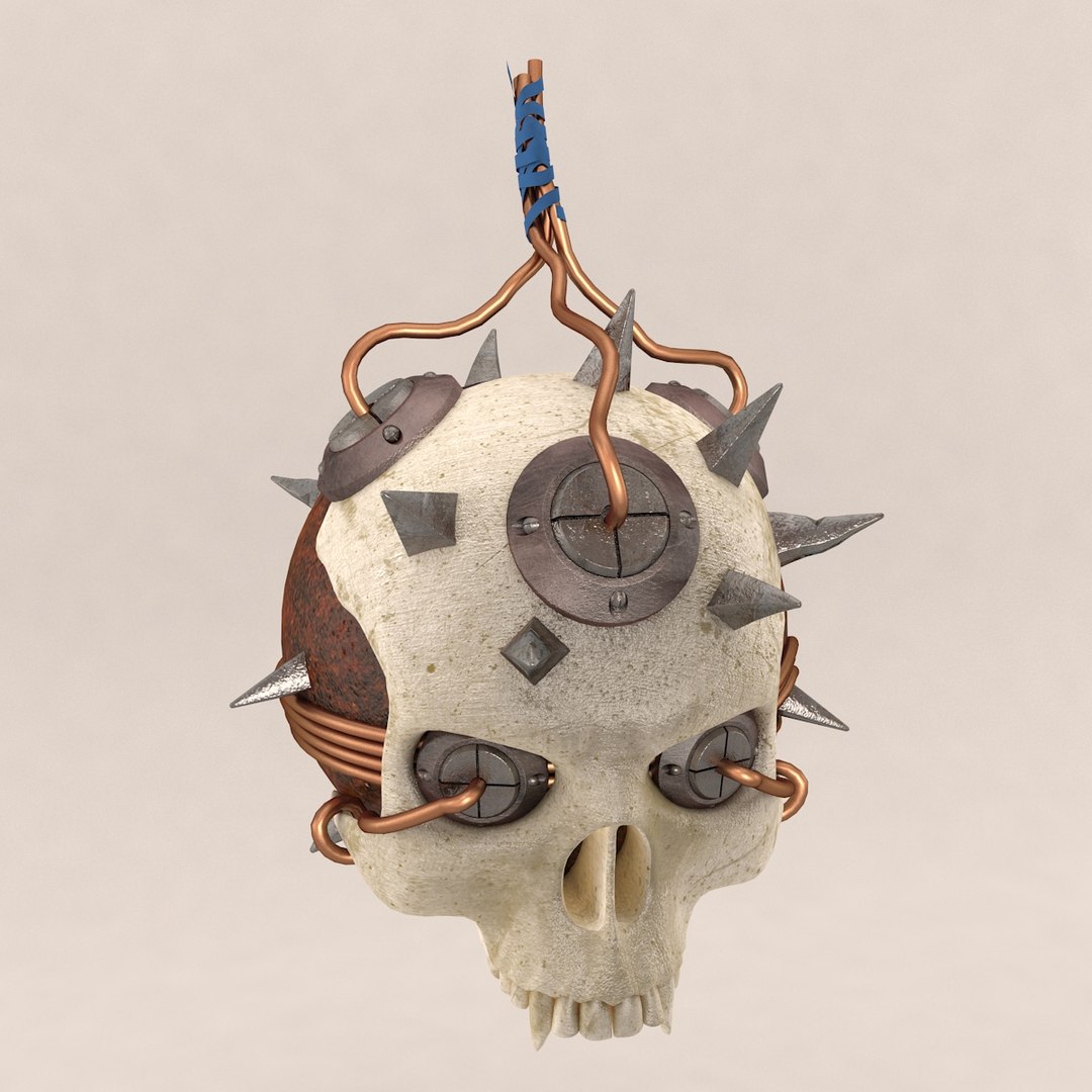 3d Skull Bomb