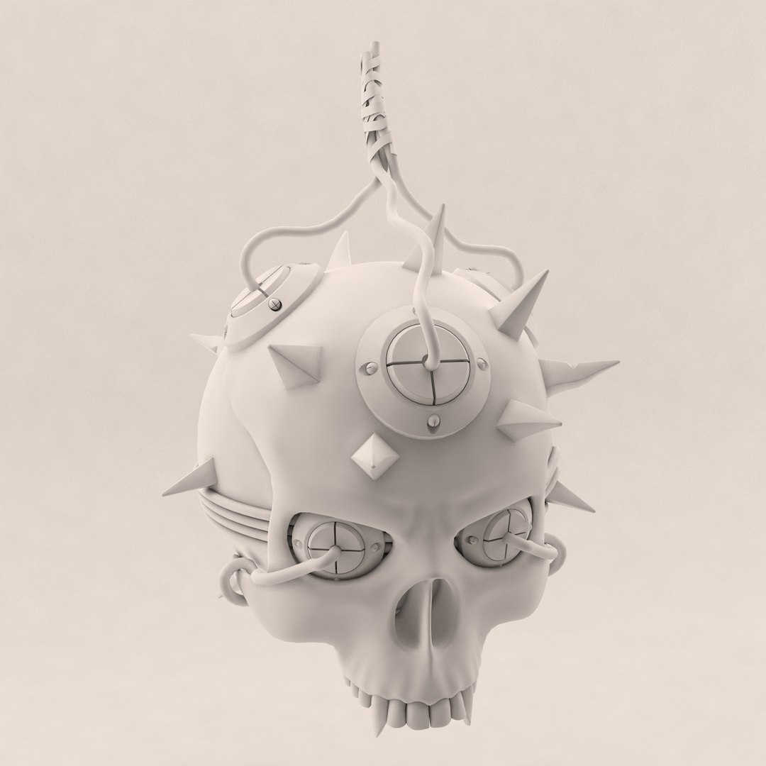3d Skull Bomb