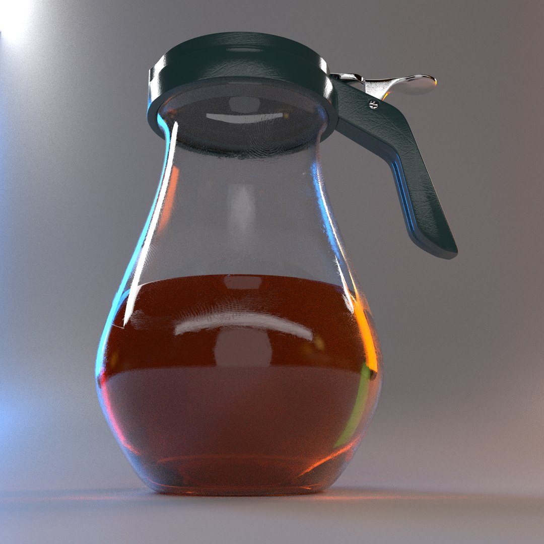 3D Restaurant Syrup Dispenser Model - TurboSquid 1395441