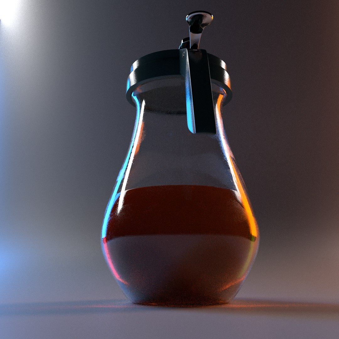 3D Restaurant Syrup Dispenser Model - TurboSquid 1395441