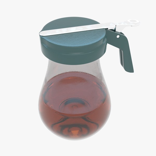 3D restaurant syrup dispenser model - TurboSquid 1395441