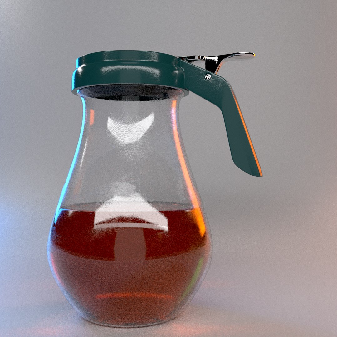 3D Restaurant Syrup Dispenser Model - TurboSquid 1395441