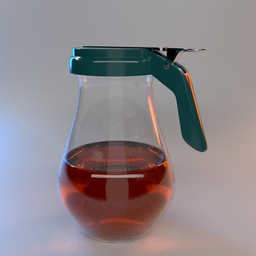 3D Restaurant Syrup Dispenser Model - TurboSquid 1395441