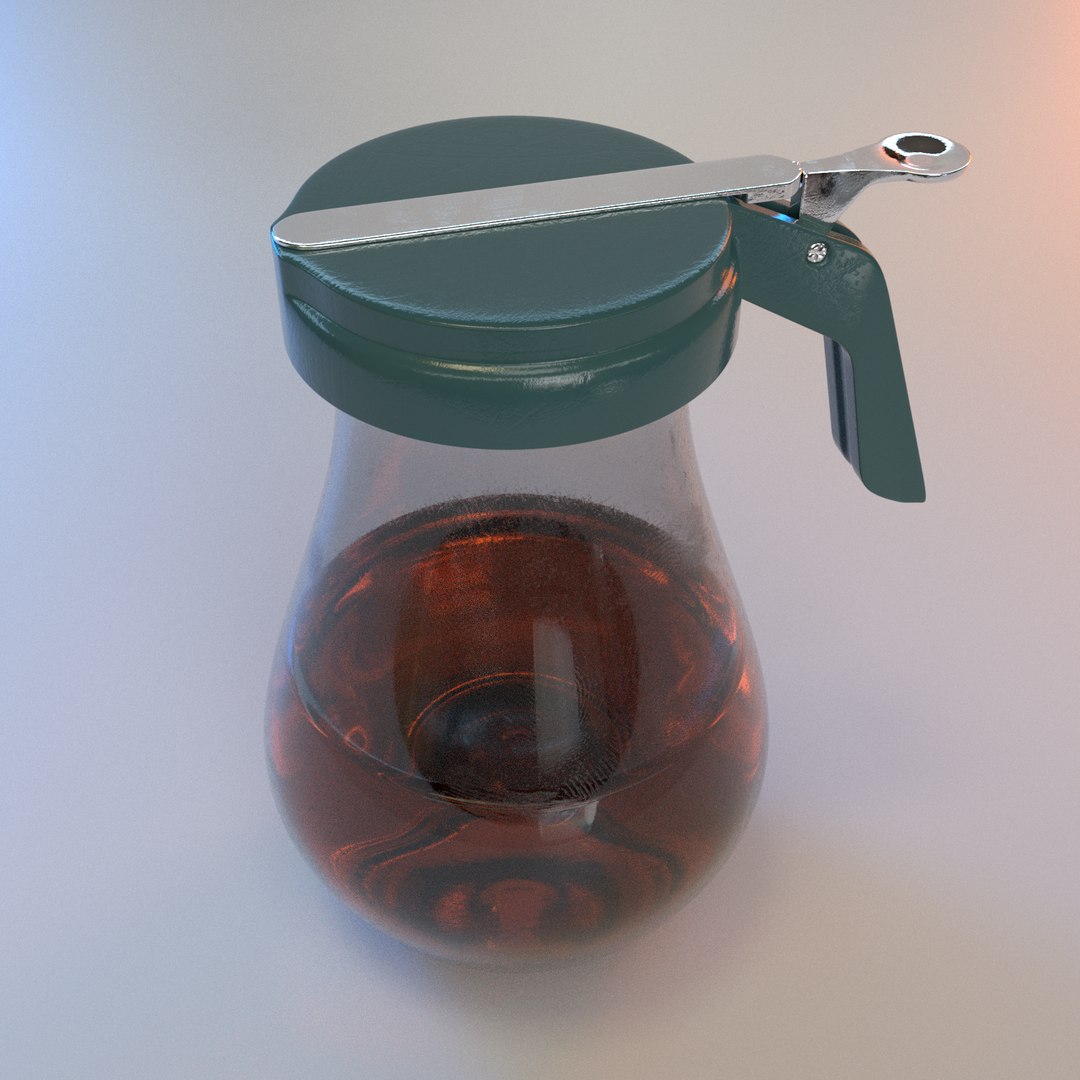 3D Restaurant Syrup Dispenser Model - TurboSquid 1395441