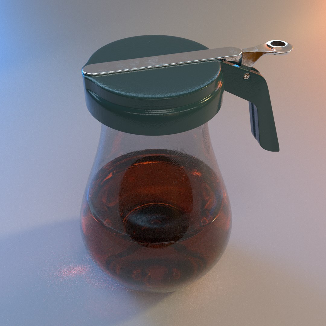 3D Restaurant Syrup Dispenser Model - TurboSquid 1395441