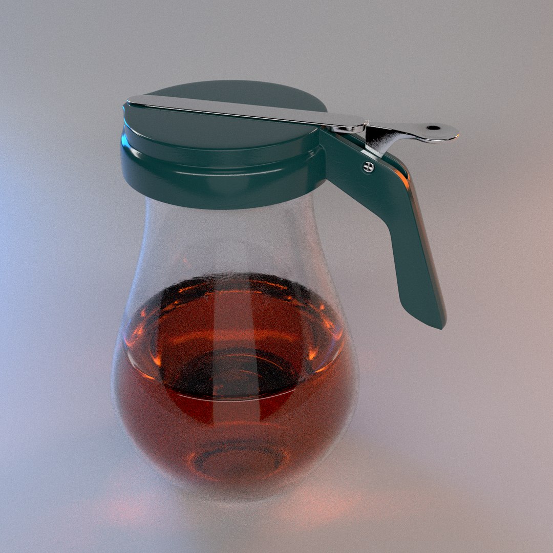 3D Restaurant Syrup Dispenser Model - TurboSquid 1395441