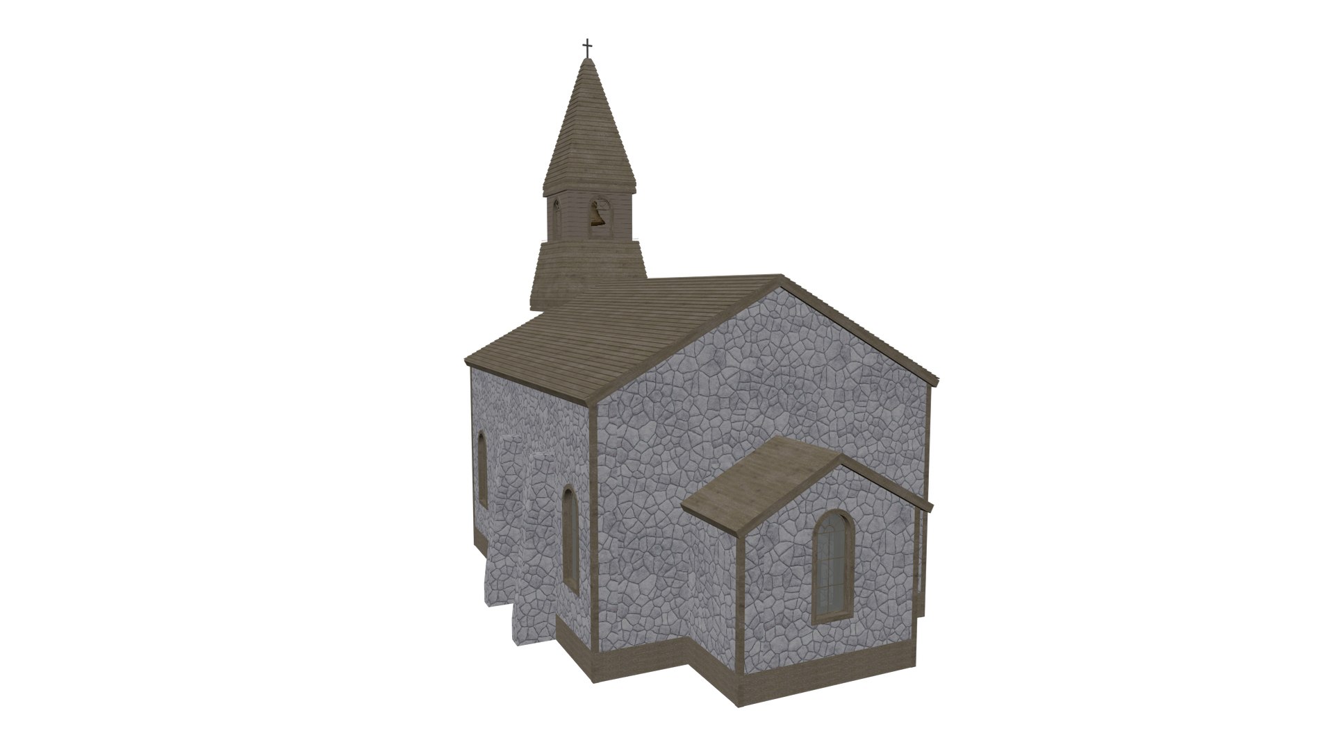 Old Church 3D Model - TurboSquid 2149348