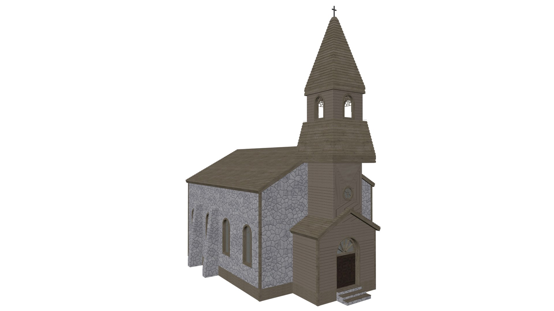 Old Church 3D Model - TurboSquid 2149348