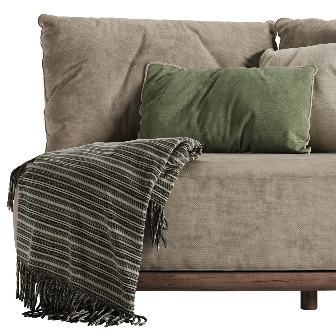 Tribu Elio 3-seat Sofa Model - TurboSquid 2426565