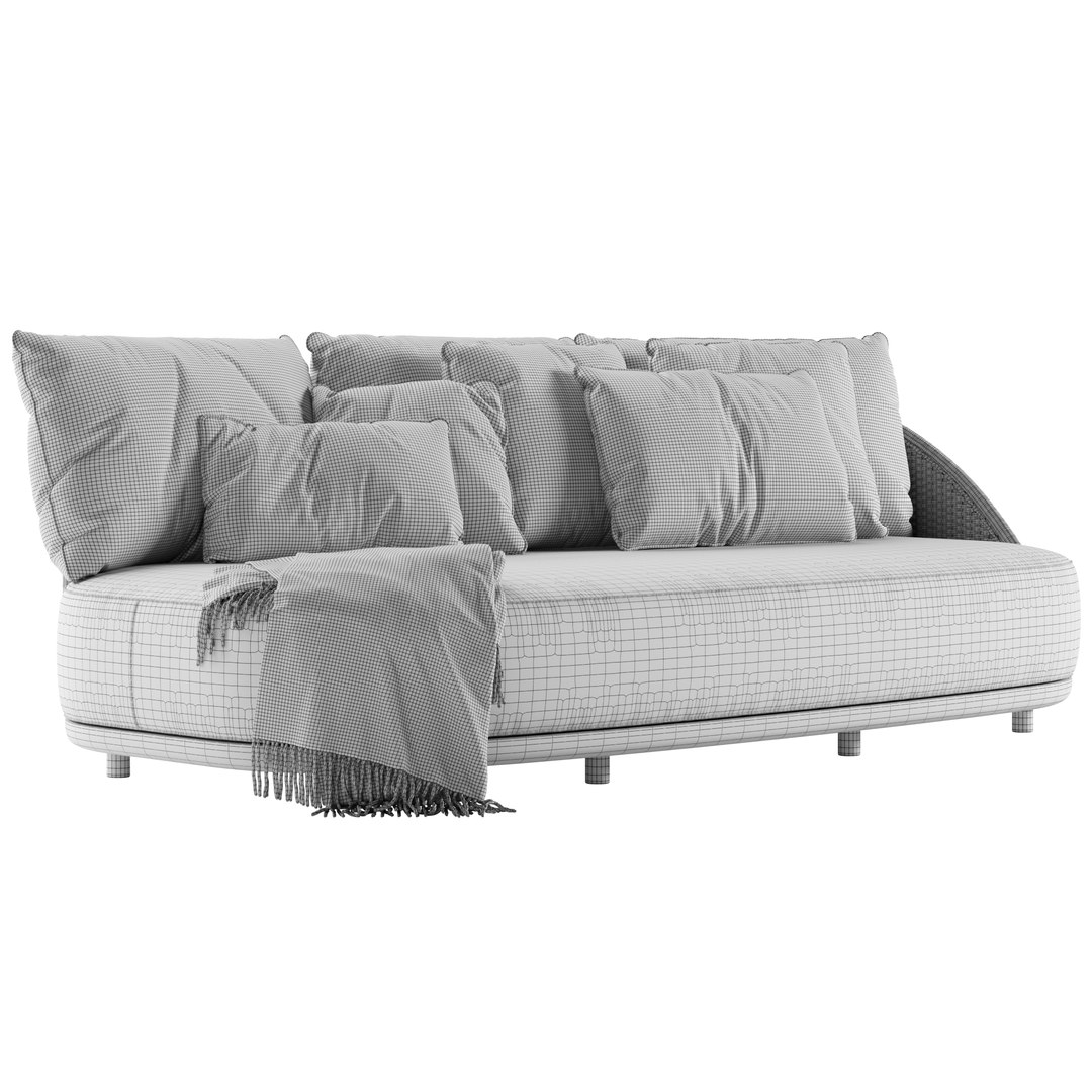 Tribu Elio 3-seat Sofa Model - TurboSquid 2426565