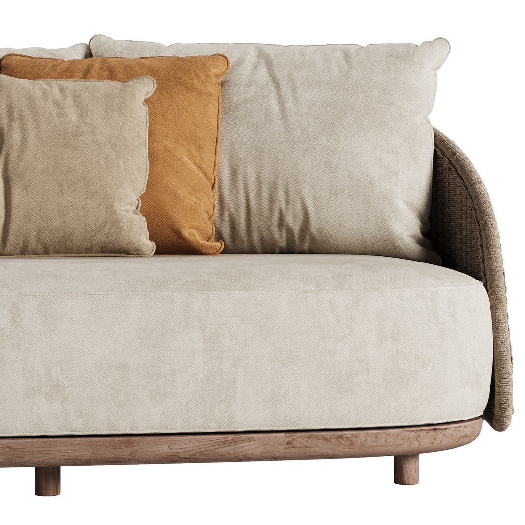 Tribu Elio 3-seat Sofa Model - TurboSquid 2426565