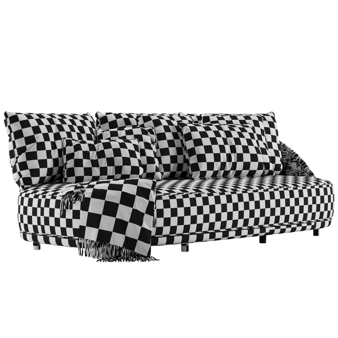 Tribu Elio 3-seat Sofa Model - TurboSquid 2426565