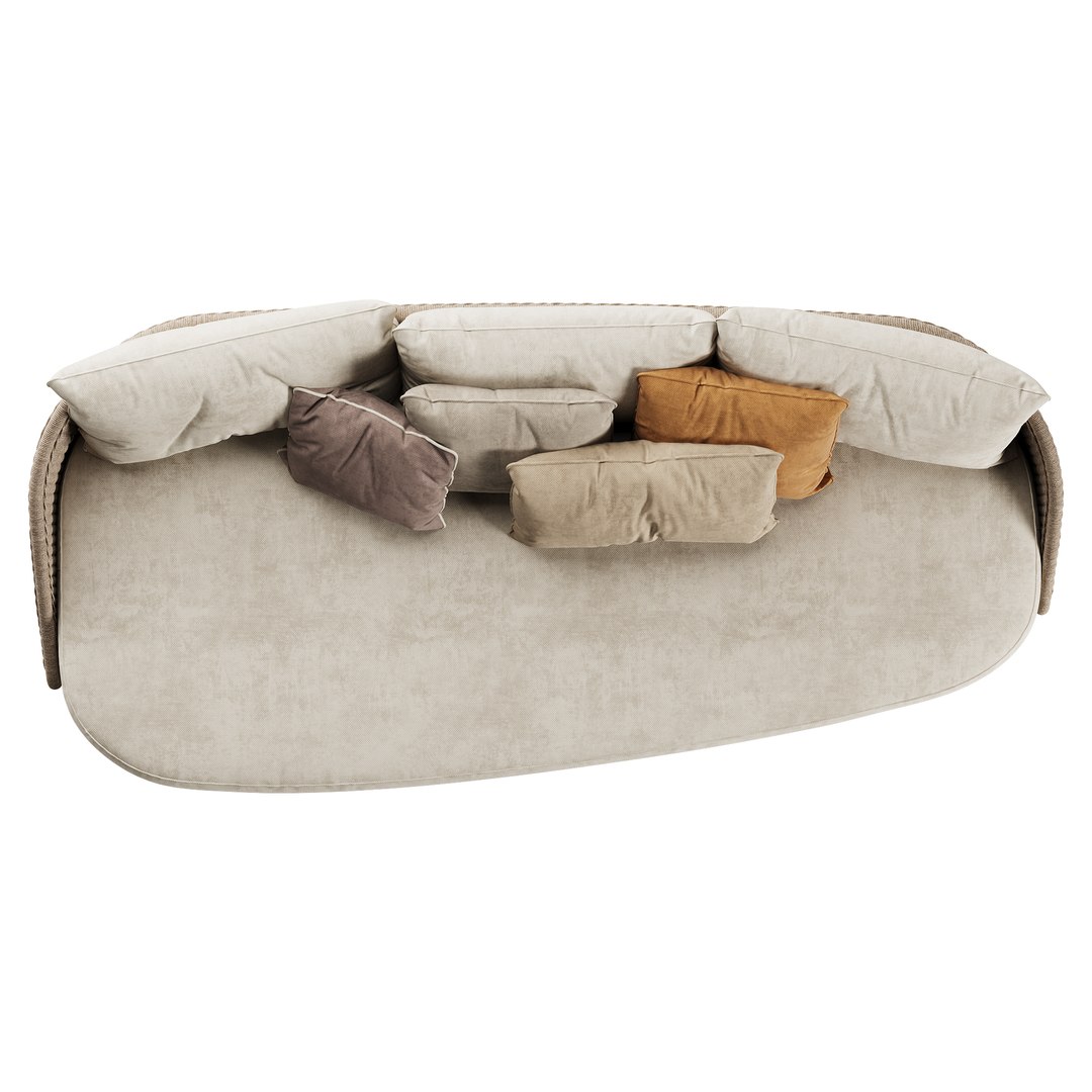 Tribu Elio 3-seat Sofa Model - TurboSquid 2426565