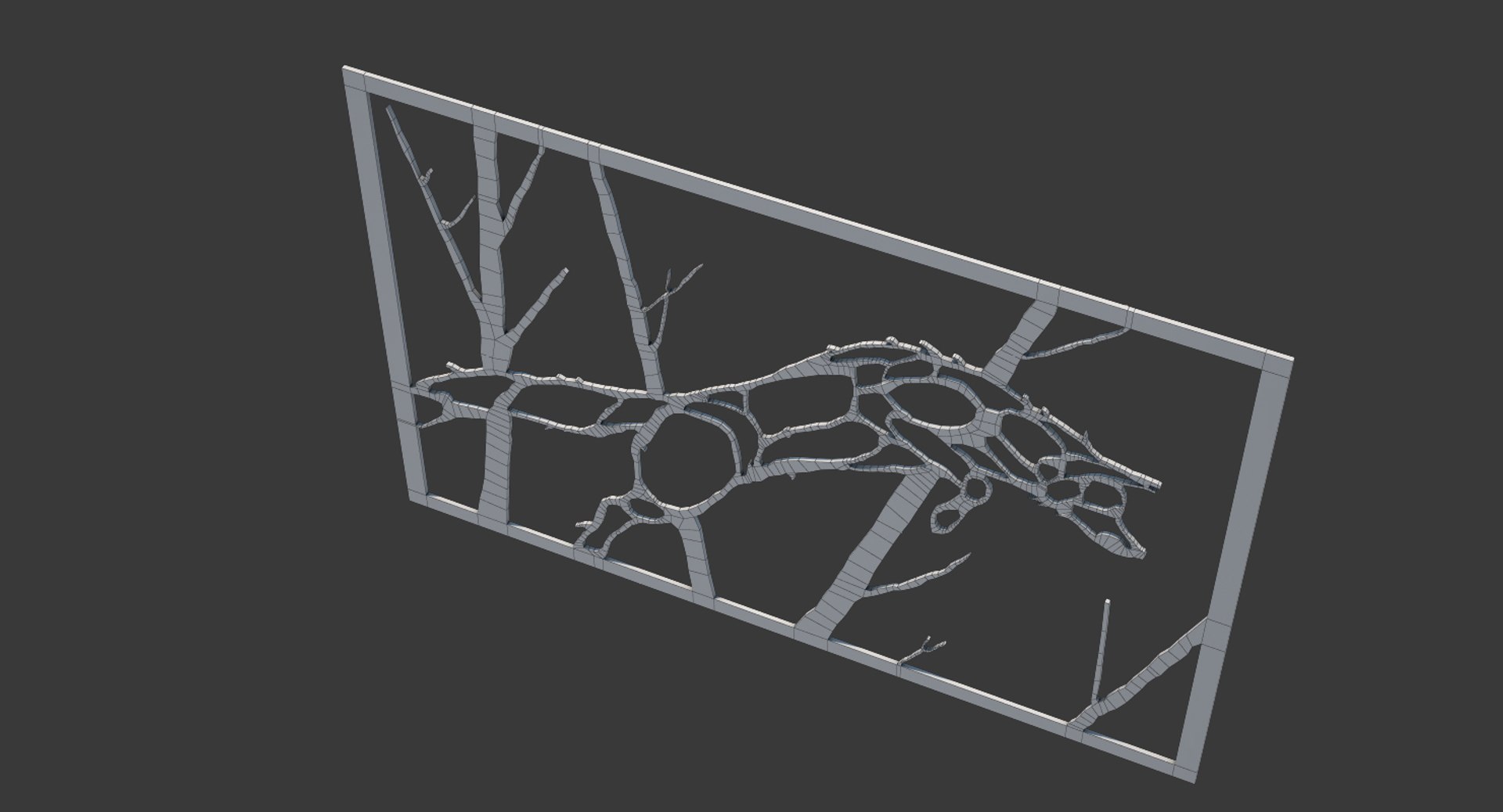 3d Max Metal Wall Art Wolf