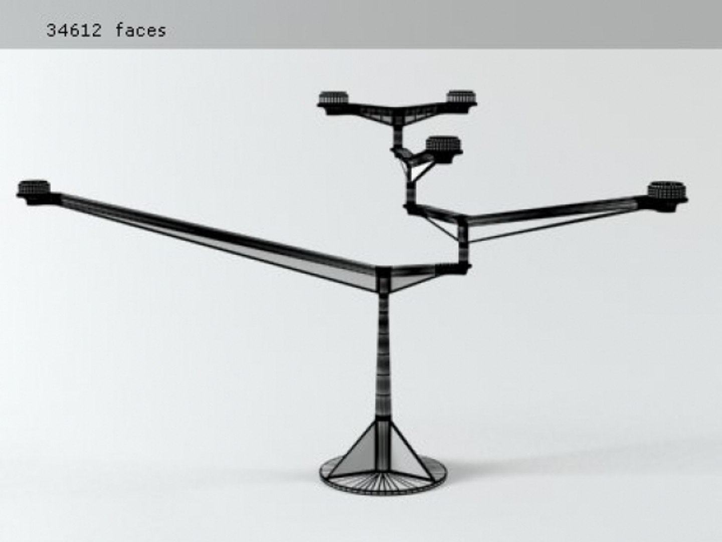 3D Model Spin Table Candelabra - TurboSquid 1180558
