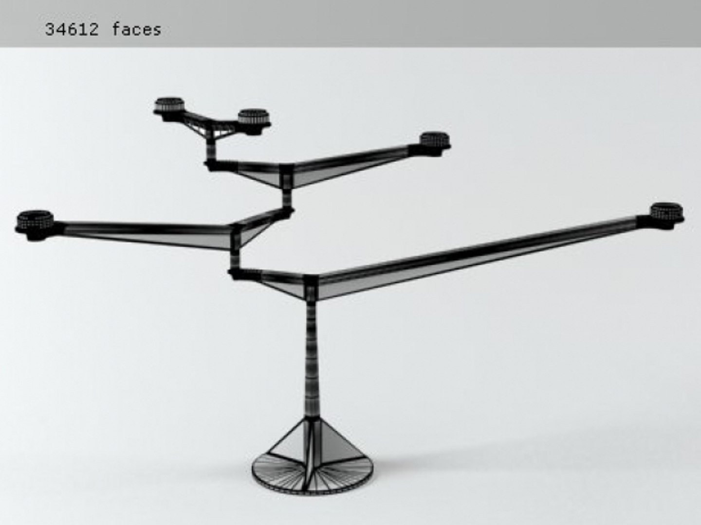 3D Model Spin Table Candelabra - TurboSquid 1180558