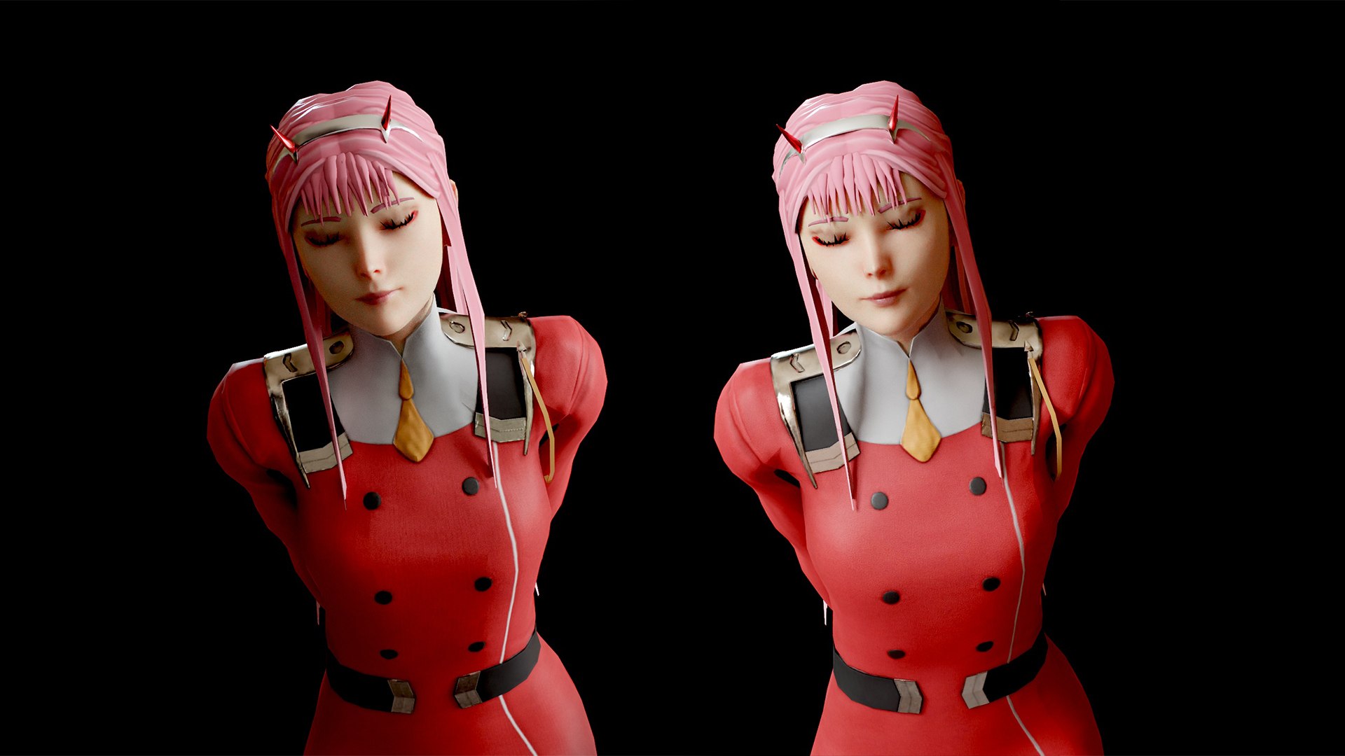 Zero Two Game Ready Low Poly 3D Model Model - TurboSquid 1776659