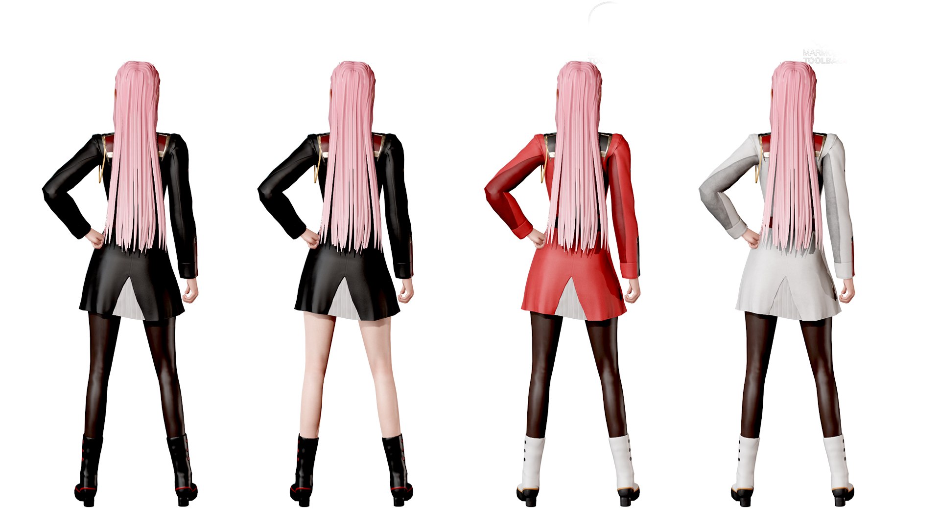 Zero Two Game Ready Low Poly 3D Model Model - TurboSquid 1776659