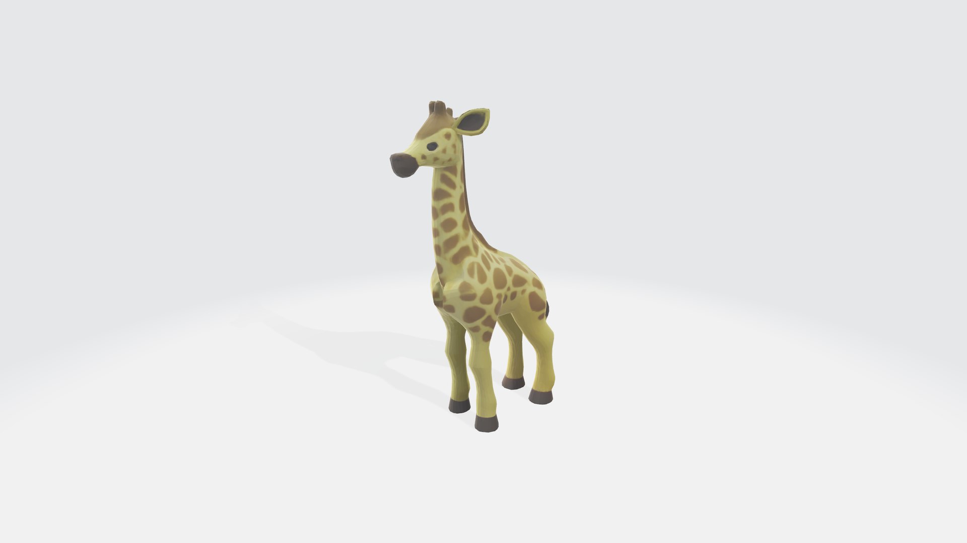3D Giraffe Cartoon Model - TurboSquid 2358896