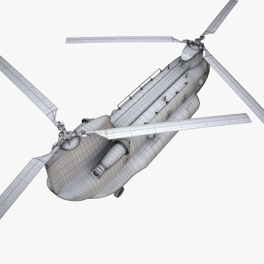 boeing ch-47 chinook 3d model