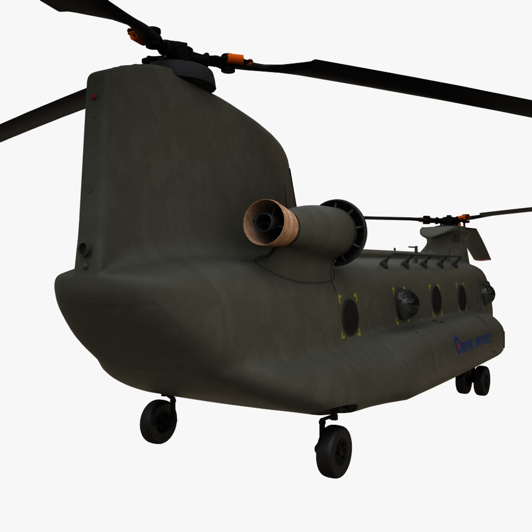 boeing ch-47 chinook 3d model