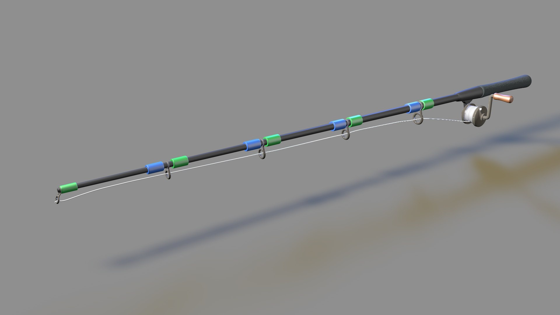 3D Model Fishing Rod - TurboSquid 1988937