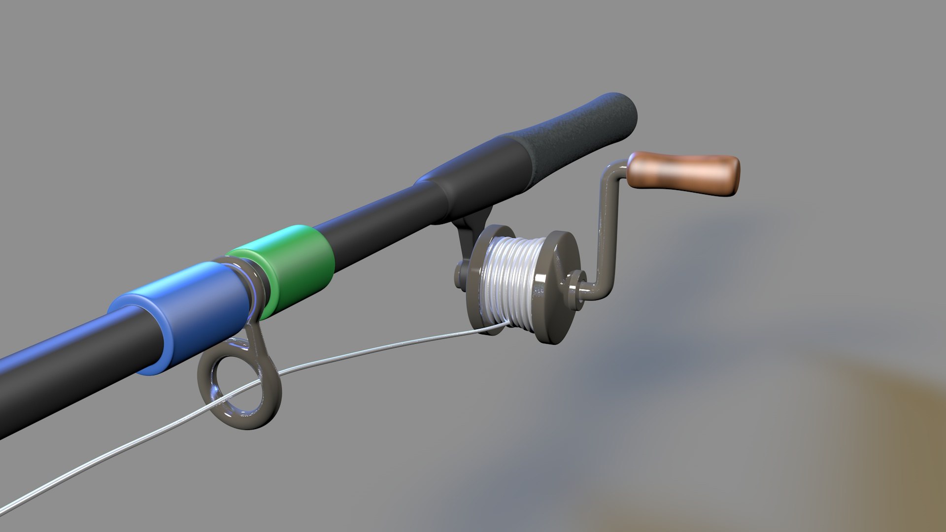 3D Model Fishing Rod - TurboSquid 1988937