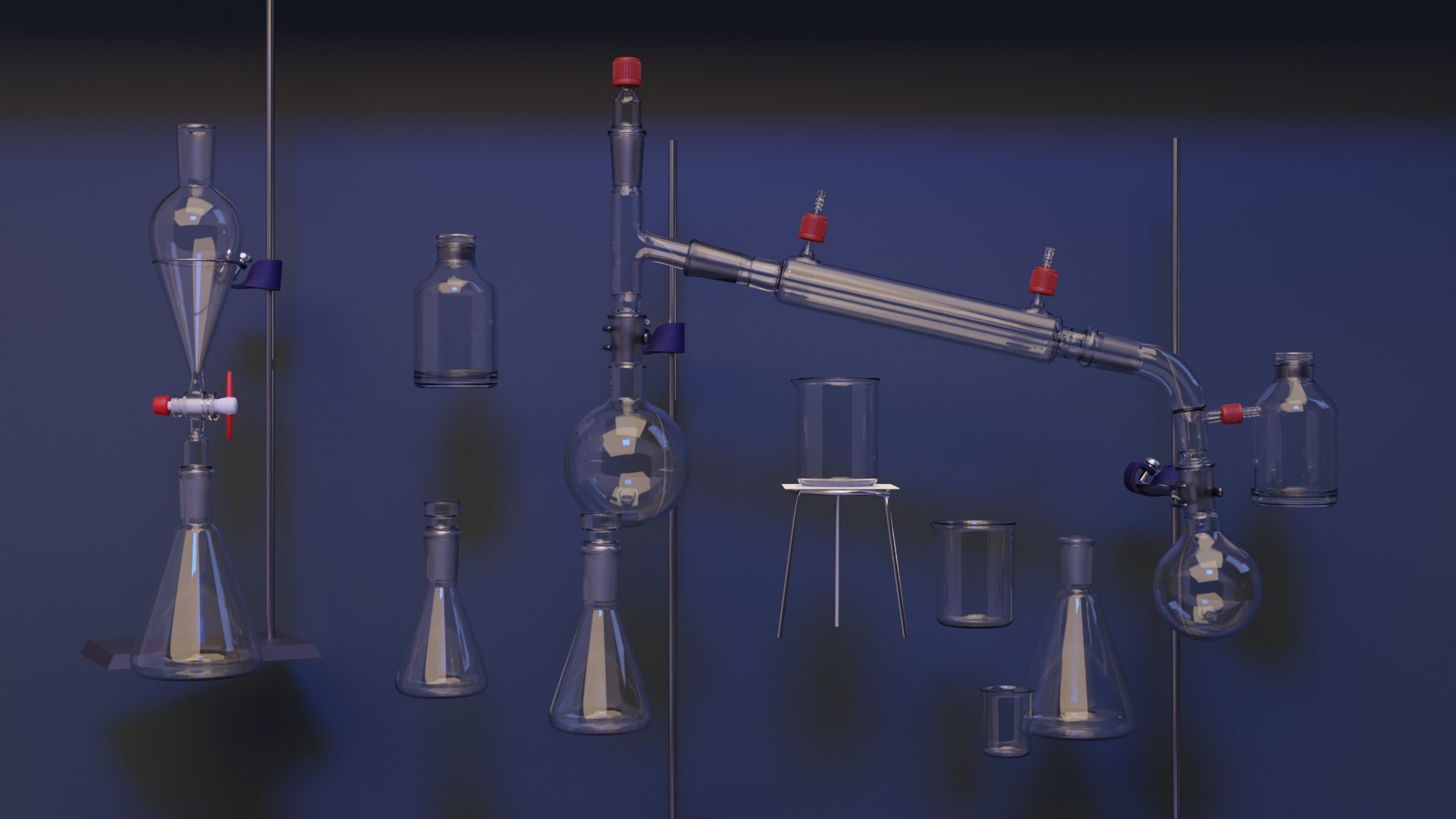 3D Basic Laboratory Glassware - TurboSquid 1891414